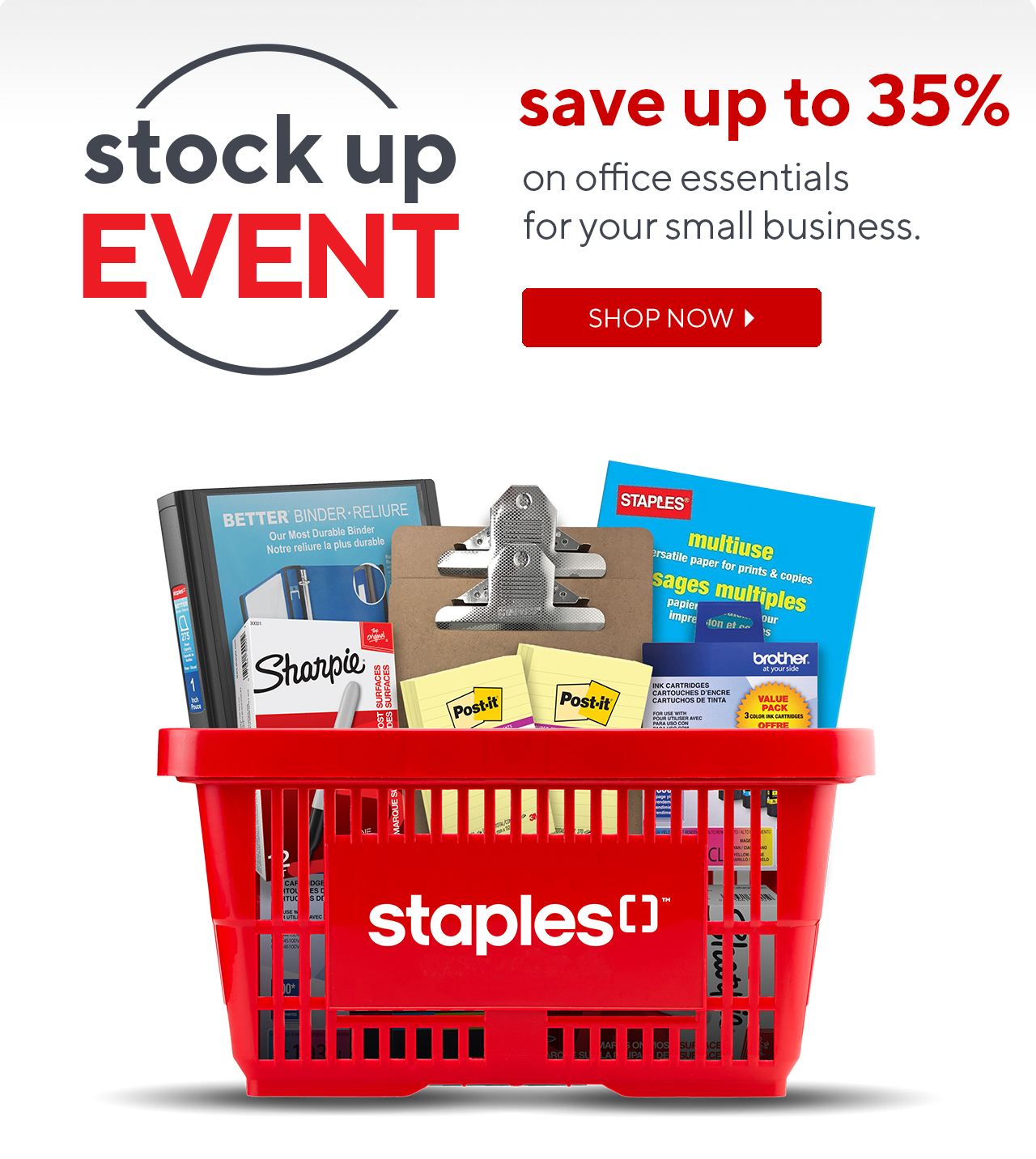 Staples: SAVINGS ALERT: Stock up event! | Milled