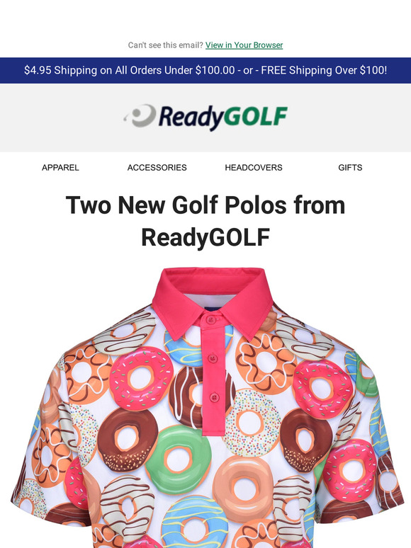 ReadyGolf: New Men's Golf Polos from ReadyGOLF | Milled