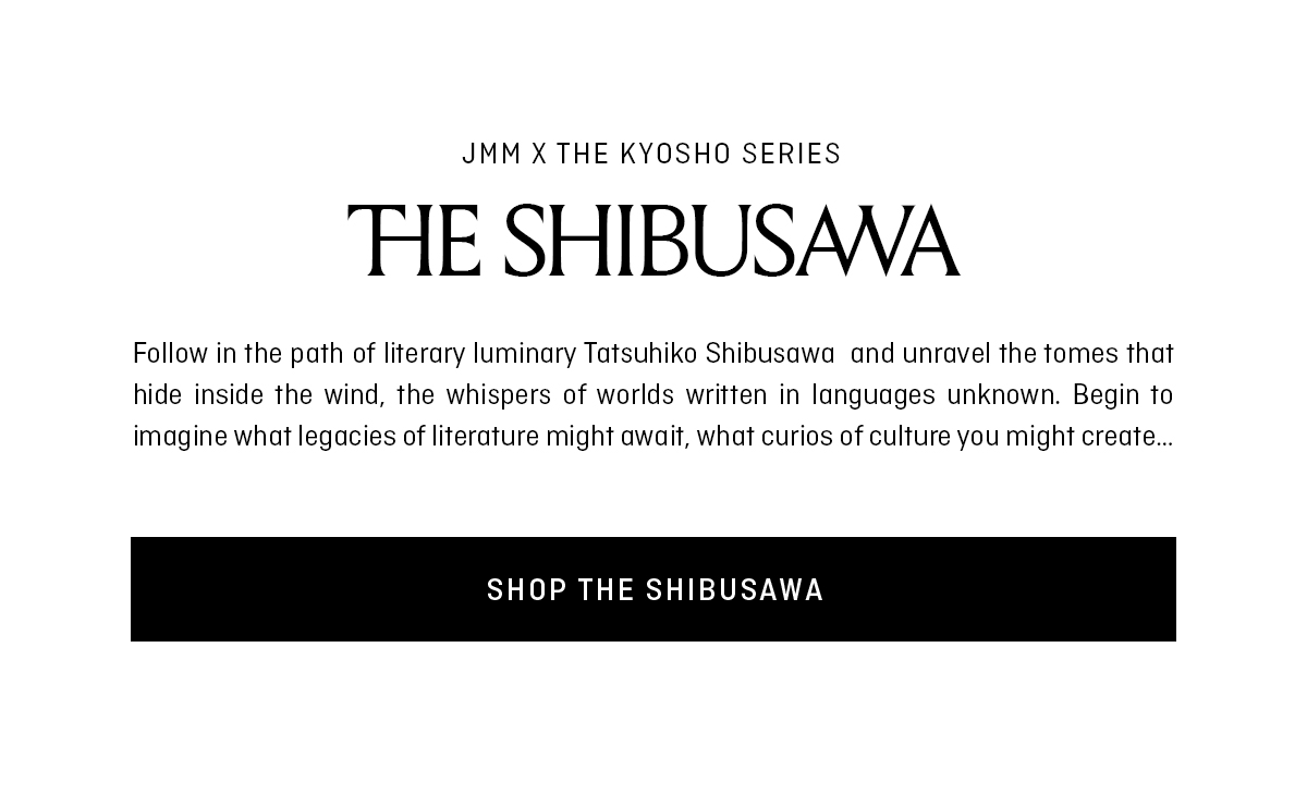 Jacques Marie Mage: THE SHIBUSAWA: A COUNTERCULTURAL ICON | Milled