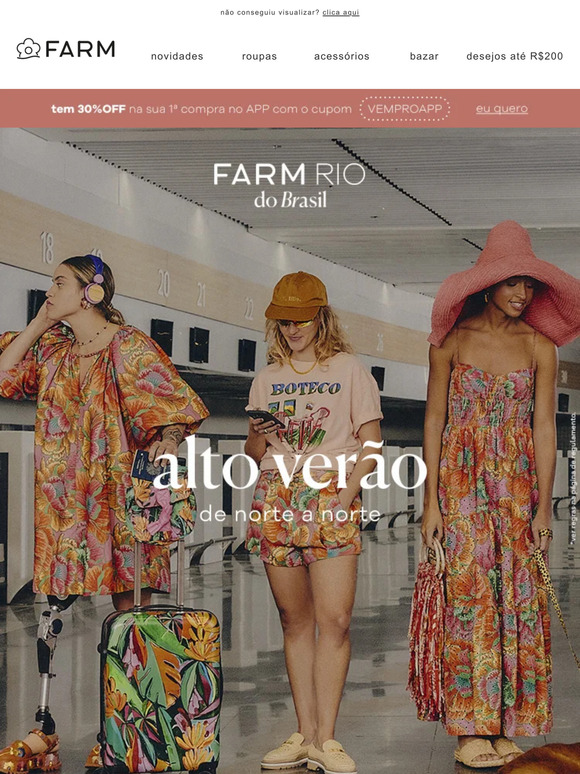 FARM Brasil: qual a cor do alto verão? 🌈 | Milled