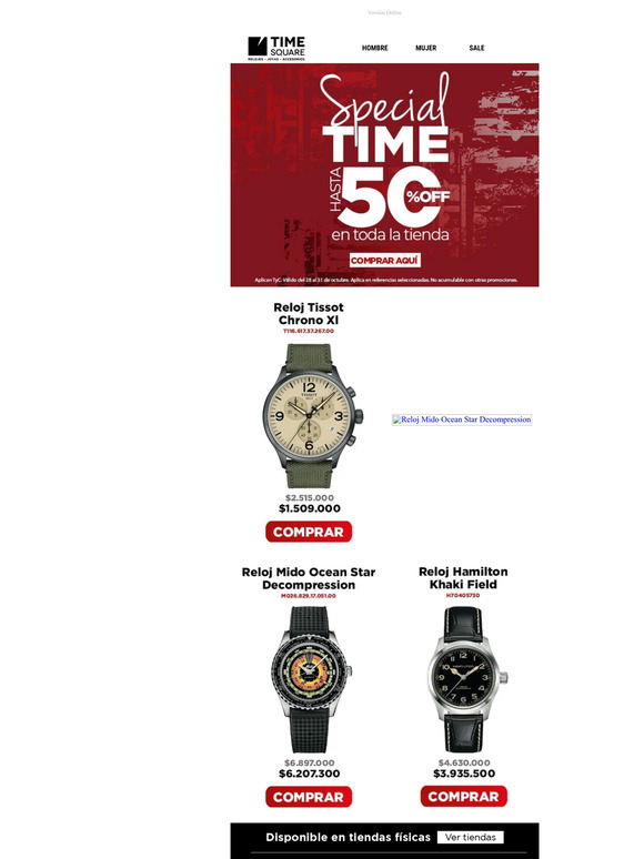 Time Square: 😀¡Especial Time llega con descuentos de hasta el 50% en ...