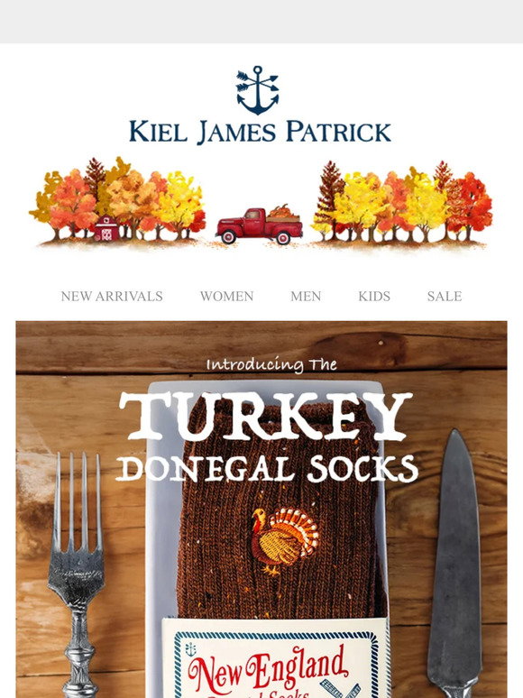 Kiel James Patrick: Introducing The Turkey Donegal Socks | Milled