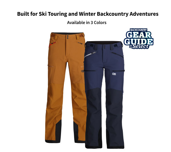 Outdoor Research: Introducing: The Trailbreaker Tour Pants | Milled