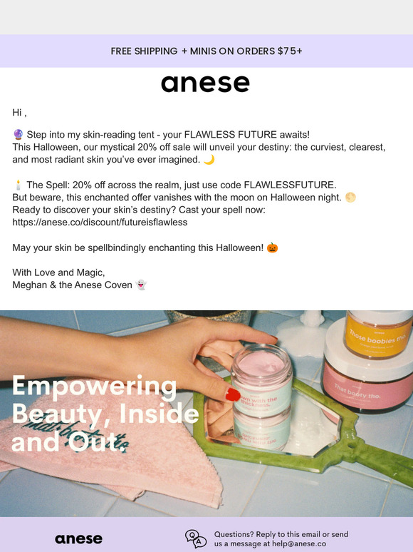 Anese: The future is looking curvy 🔮 20% Off Anese | Milled