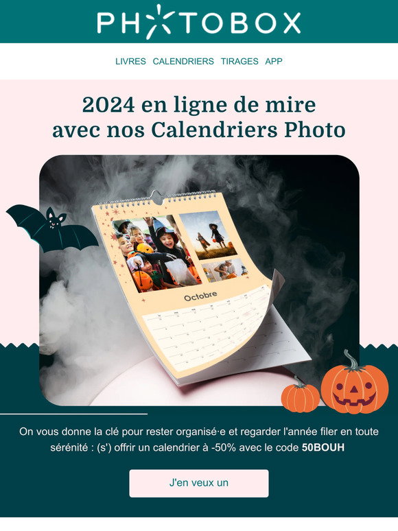 PhotoBox: -50% sur les calendriers 🗓️👻 | Milled