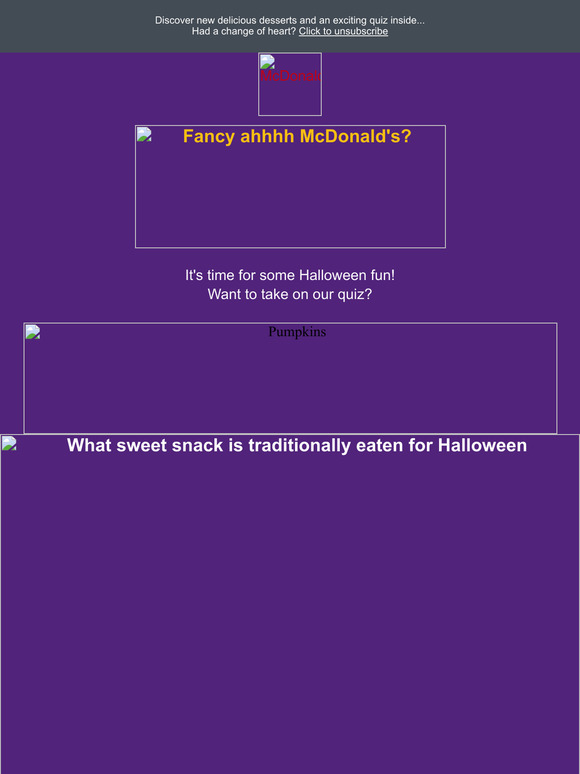 McDonald's: It’s spooooky season! 👻🎃 | Milled