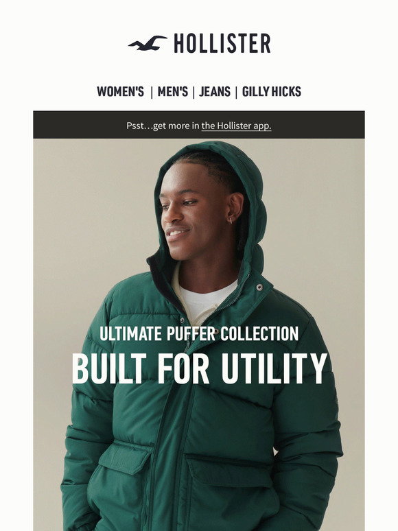Hollister: These puffers are big on comfort. | Milled
