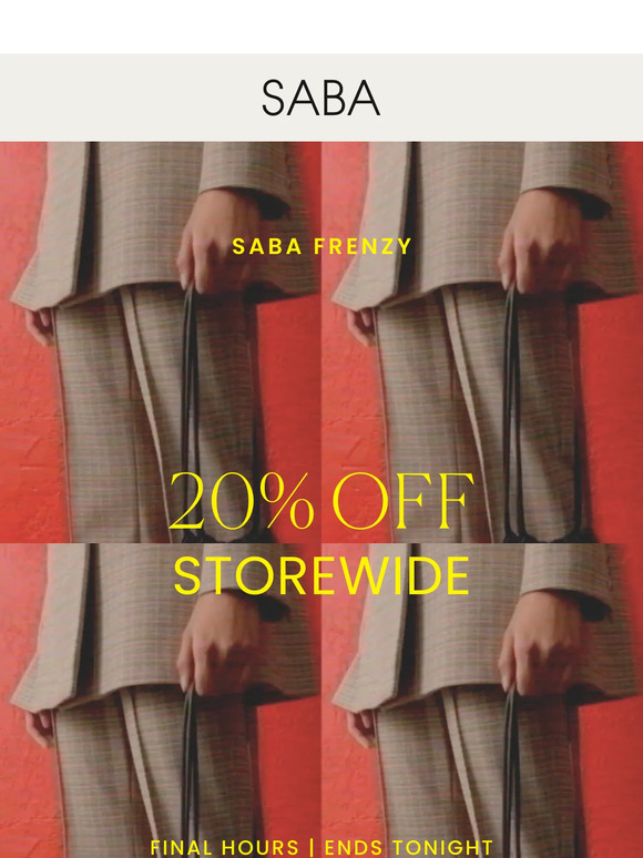 Saba: ENDS MIDNIGHT | 20% OFF STOREWIDE | Milled