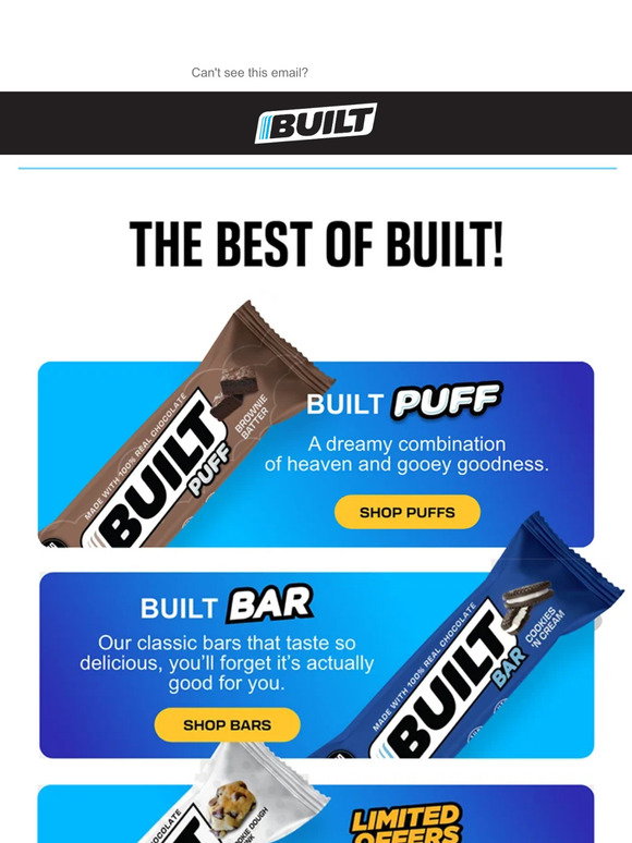 Built Bar: Check out the best of BUILT! | Milled