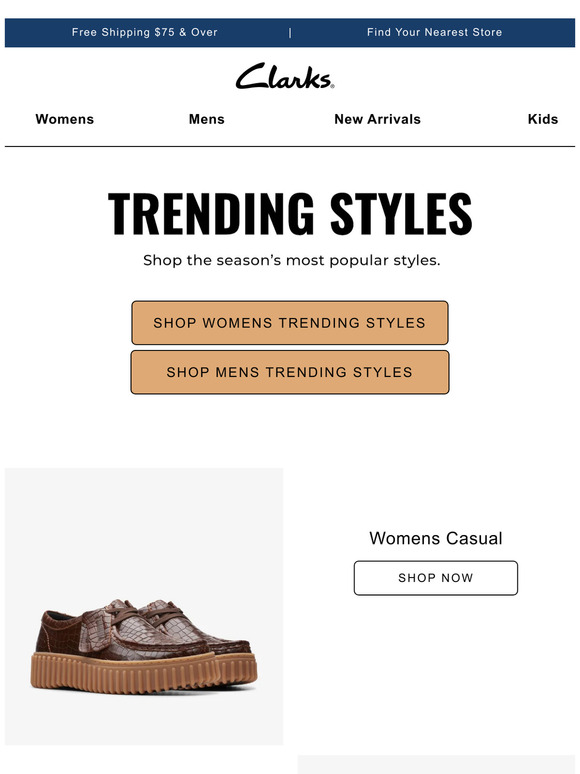 Clarks: Sneak peak: Get an inside look at our top trending styles | Milled