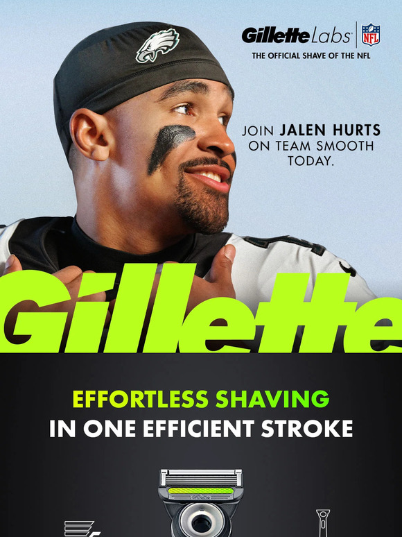 Gillette: 🏈 Get game-ready with Jalen Hurts' Team Smooth! 🏈 | Milled