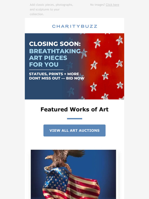 Charitybuzz: Stunning art and statues for the chic bidder 🎨 | Milled