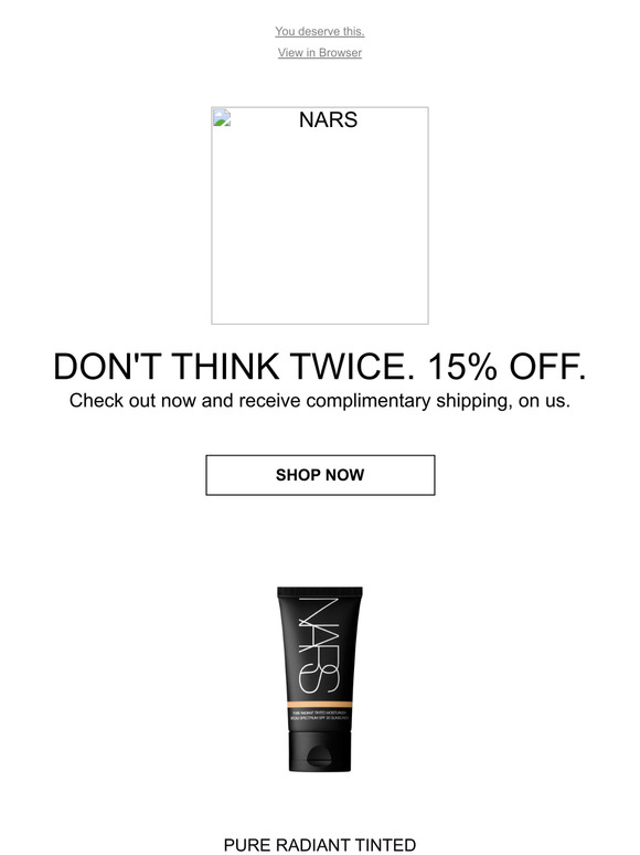 NARS Email Newsletters: Shop Sales, Discounts, and Coupon Codes