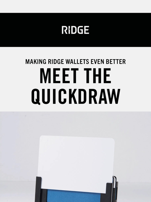 The Ridge: RESTOCKED: Quick Draw ID Holder | Milled