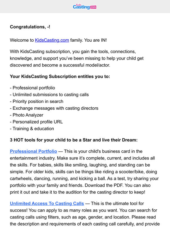 KidsCasting: 🔑 Everything You Need to Find the Next Casting Call | Milled