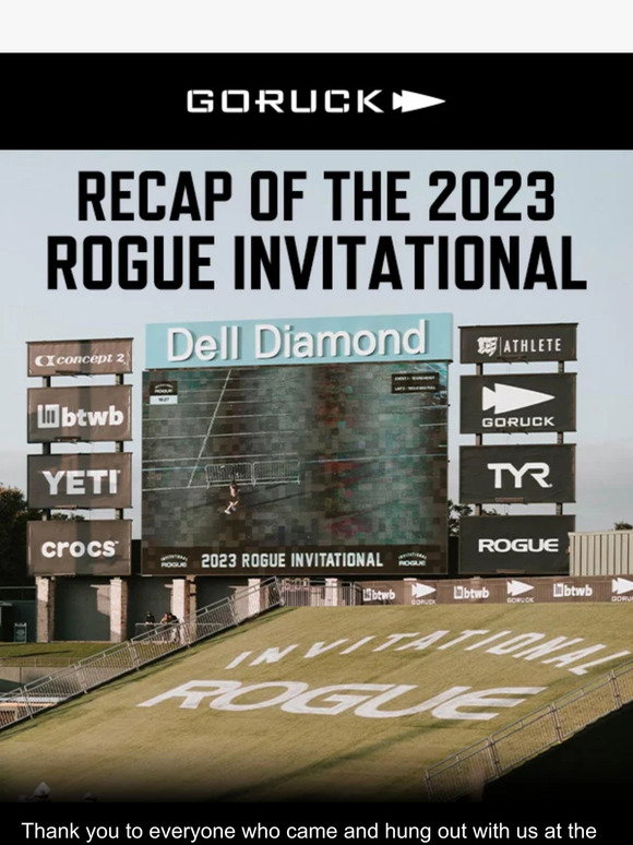 GORUCK: Recap of The 2023 Rogue Invitational | Milled