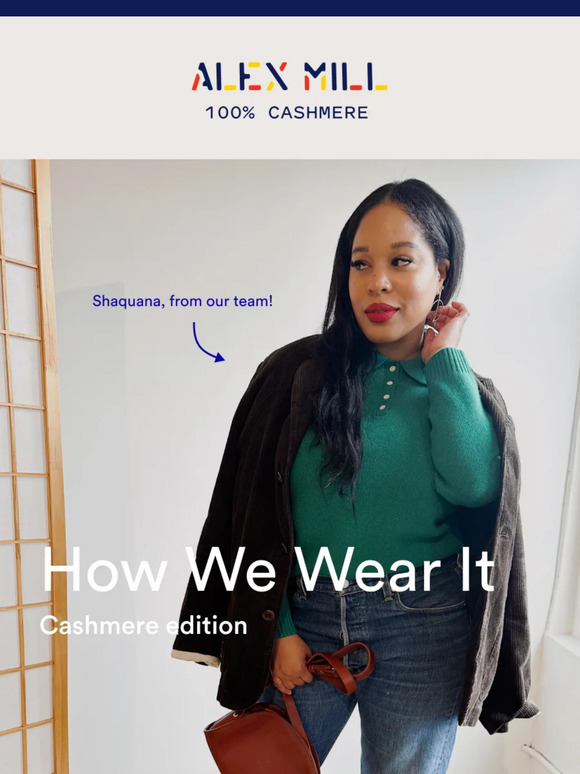 Alex Mill: How to style cashmere | Milled