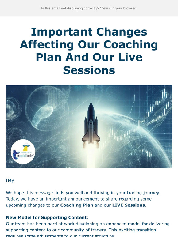 Traddictiv: Stay Tuned: Enhancements Coming to Our Services | Milled