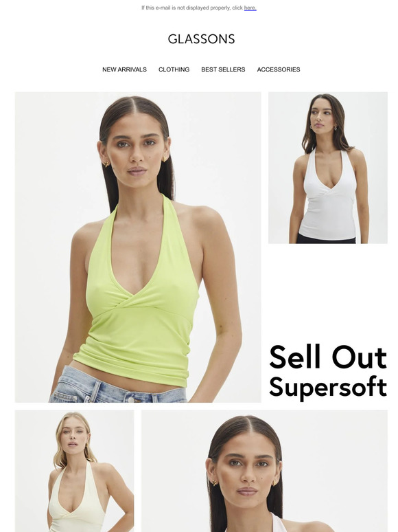 Glassons: The Sell Out HALTER Top is Back! | Milled