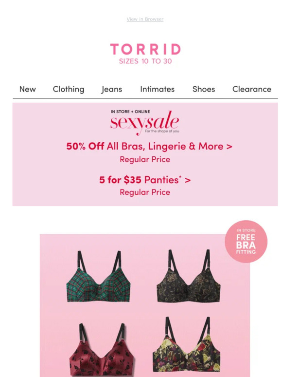 Torrid: Snag your dream bra + help fight breast cancer! | Milled