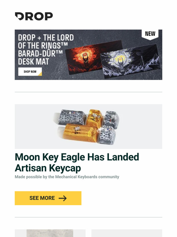 Drop: Moon Key Eagle Has Landed Artisan Keycap, Drop + The Lord of the ...