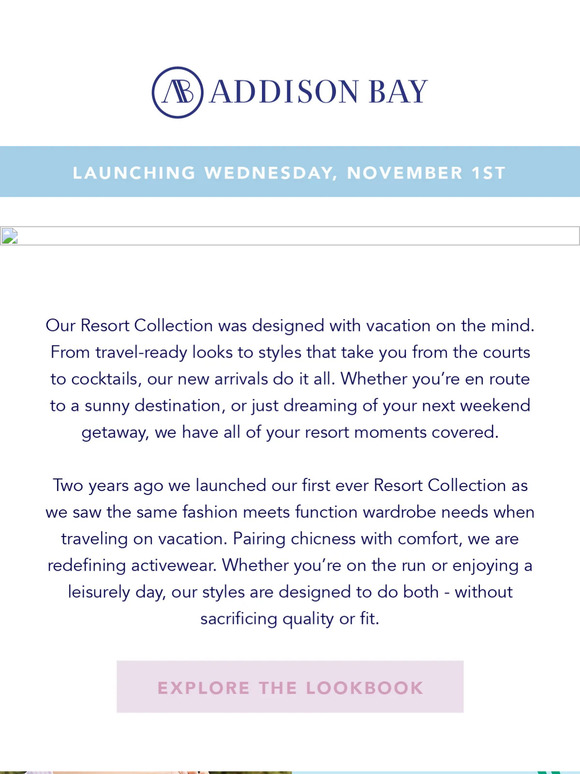 Addison Bay: Preview the Resort Collection | Milled