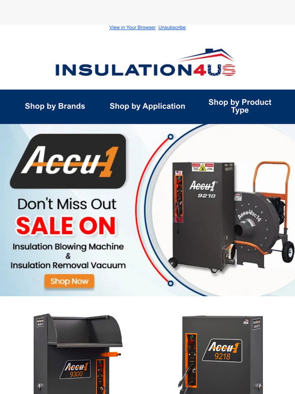 Insulation4US: Accu1 Sale On Insulation Blowing Machine 😍 | Milled