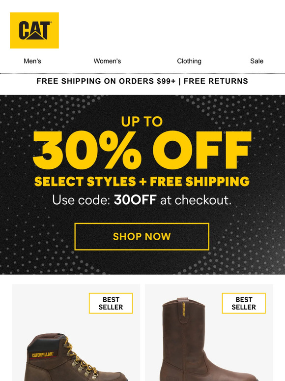 Cat Footwear: Deal Alert 🚨 30% Off Select Styles + Free Shipping | Milled Cat Footwear: Deal Alert 🚨 30% Off Select Styles + Free Shipping | Milled