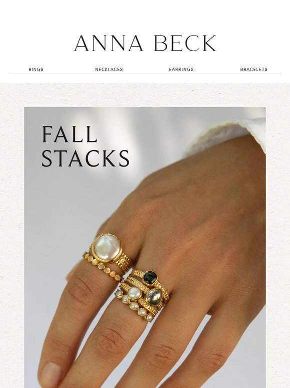 Anna Beck Designs: Eye Candy: Fall Ring Stacks 🍬 | Milled