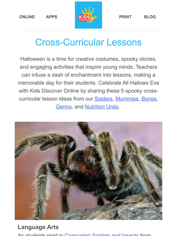 Kids Discover: 5 Cross-Curricular Lesson Ideas for Halloween | Milled