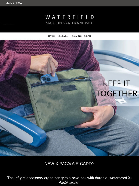 WaterField Designs: Air Caddy now in X-Pac | Milled
