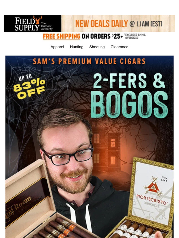 Field Supply: Cigars: Sam’s 2-fer & BOGO premium values galore… | Milled