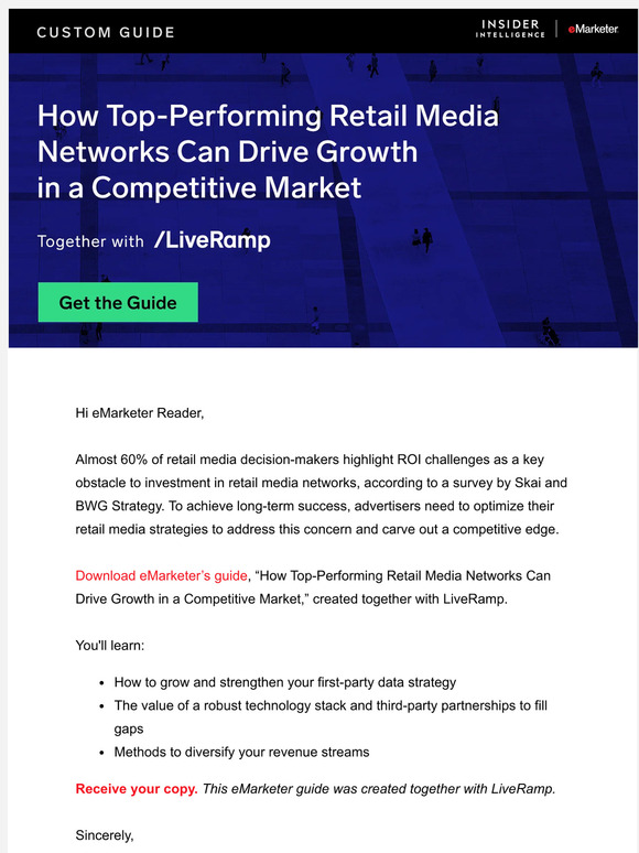 Insider Intelligence: [Guide] Tackling Retail Media’s ROI Challenge ...