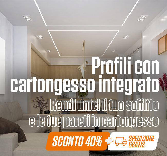 Led Diretto: 🆕 Scopri i Profili con Cartongesso integrato, pronti da ...