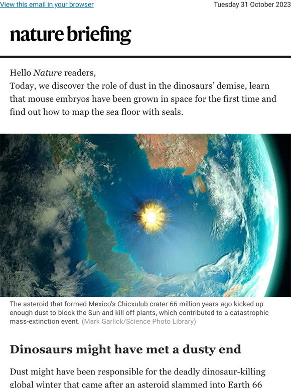 Nature: Deep-sea canyon discovered — thanks to seals | Milled
