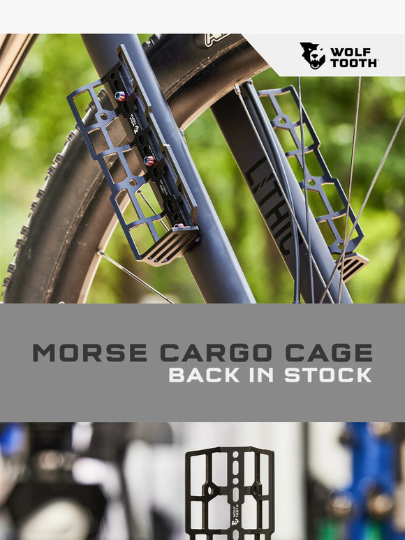 Wolf Tooth Components: Morse Cargo Cages Are Back! | Milled