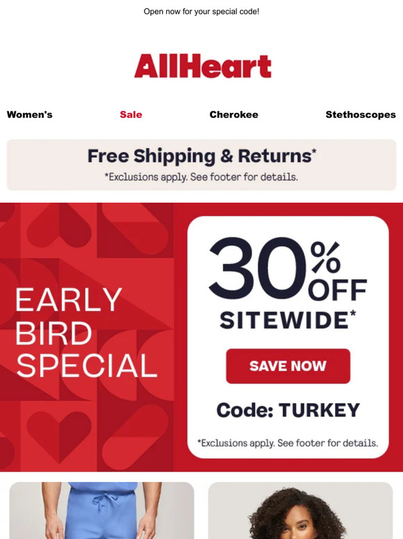 allheart.com: Early Bird Special: 30% OFF | Milled