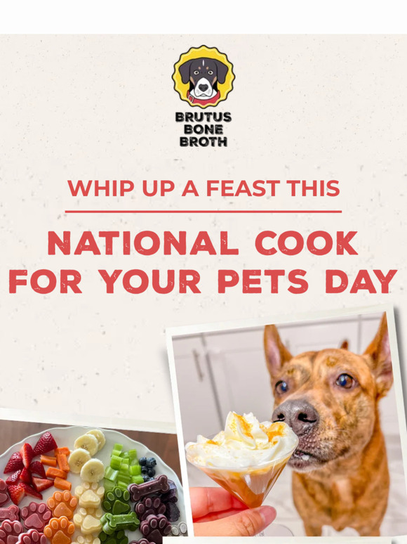 Brutus Broth: Happy National Cook For Your Pets Day! 🐾🍽️ | Milled