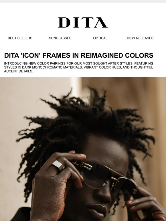 DITA Eyewear: DITA 'ICON' FRAMES IN REIMAGINED COLORS | Milled