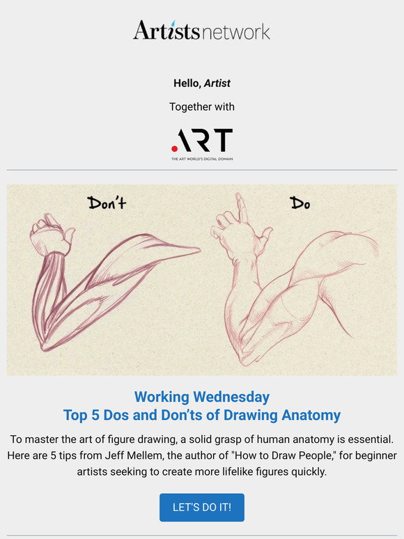 Artists Network: Top 5 Dos and Don’ts of Drawing Anatomy | Milled