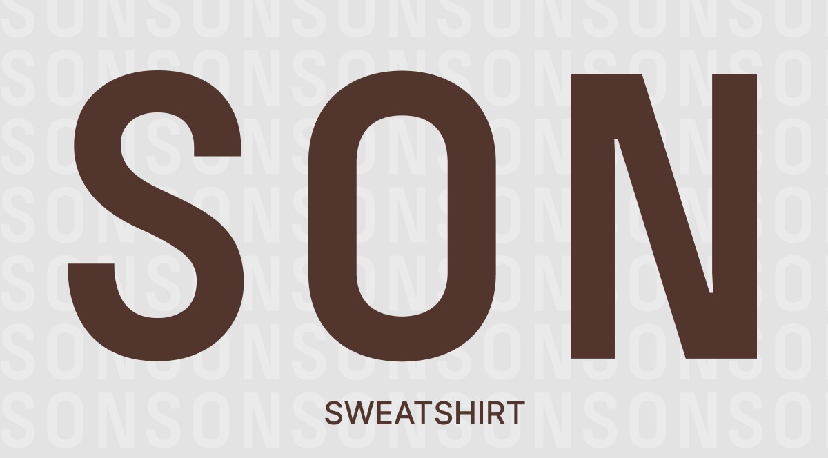 Son of a Tailor: Introducing: SON signature Sweatshirt | Milled