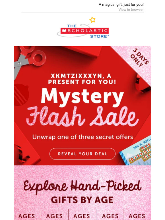 Scholastic: Unwrap Your Secret Offer, —! 🎁 | Milled