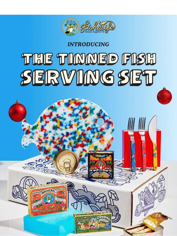 Fishwife: Introducing: The Tinned Fish Serving Set 🍽️ | Milled