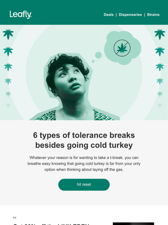 Leafly: 6 ways to take a weed tolerance break | Milled