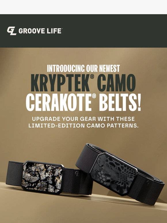 Groove Life: Limited Edition Kryptek Camo Cerakote Belts Are Here! | Milled