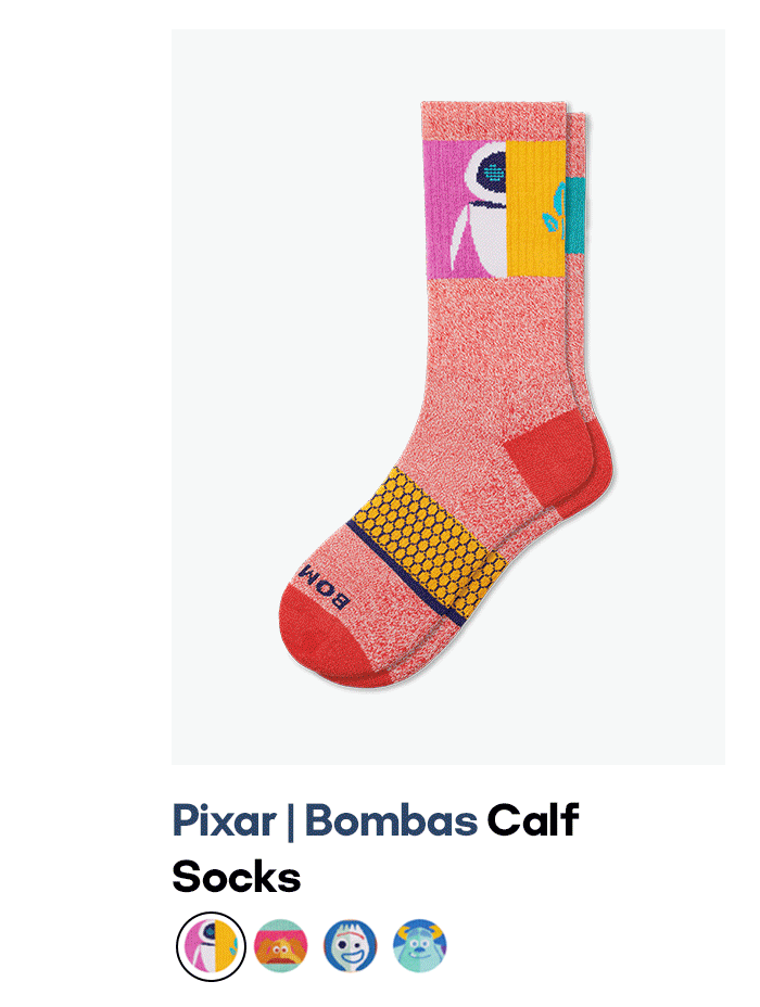 Bombas: We’ve Got All the Pixar Characters | Milled