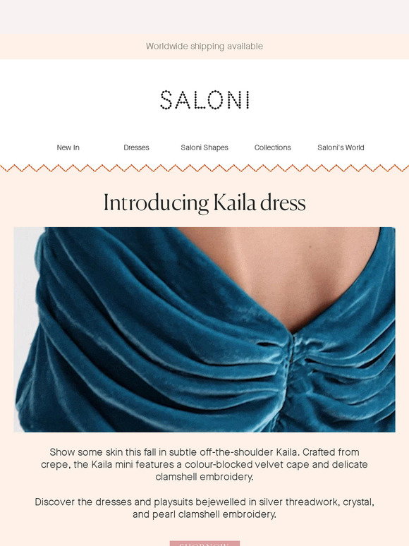 SALONI: Introducing Kaila Dress | Milled