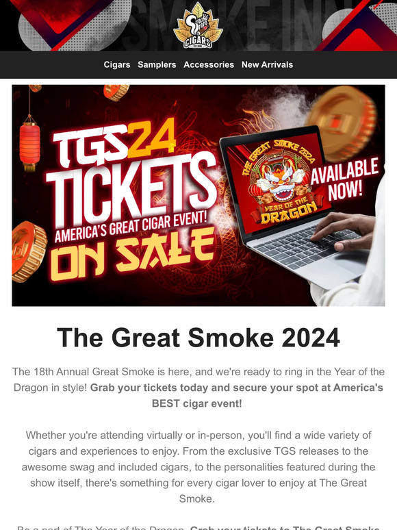 Smoke Inn: TGS 2024 Tickets Live NOW | Milled