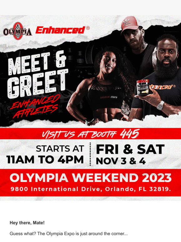 Enhanced Labs: 👀 Olympia Expo 2023: Enhanced Labs is ready to rock ...