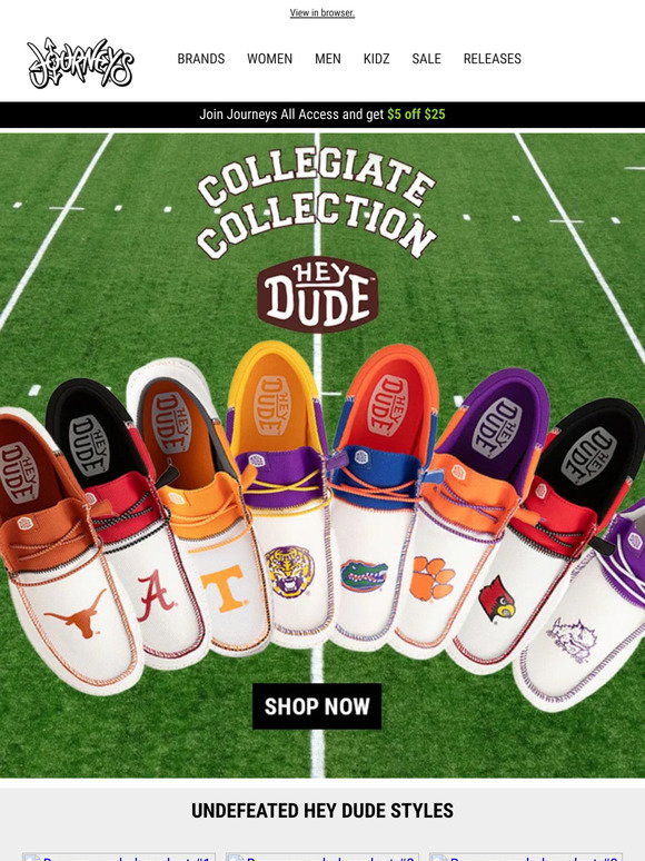 Journeys: Down. Set. HEY DUDE 🏈 | Milled